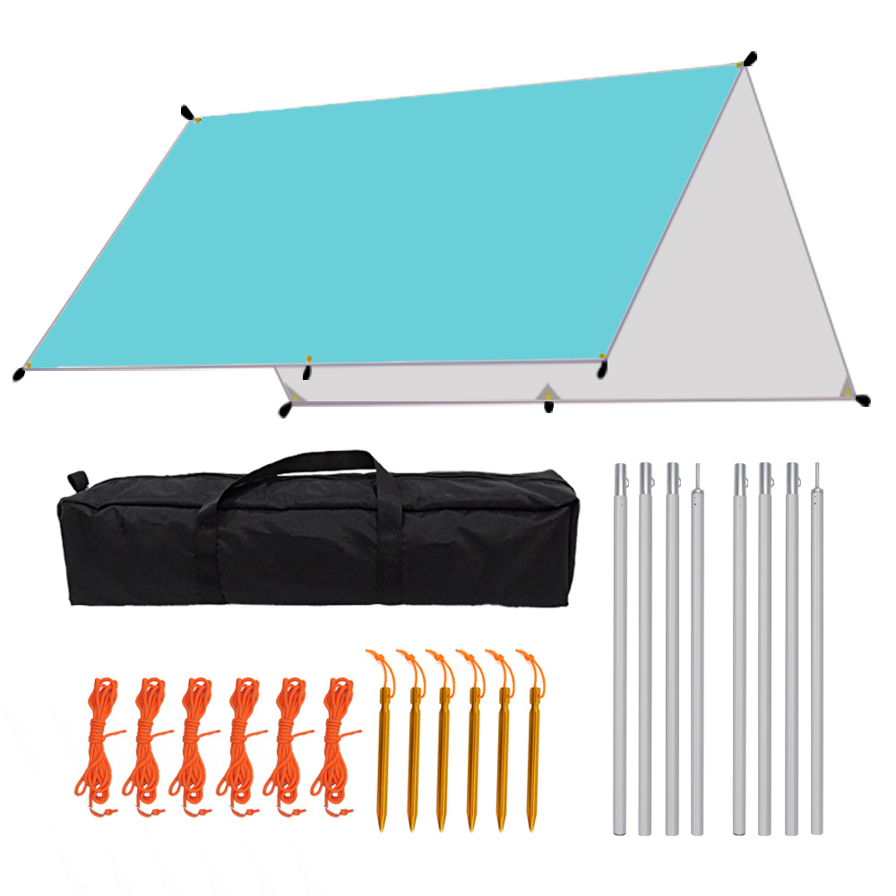 [Top Lander] COD Camping Tarp Waterproof 3x5 3x4 3x3 with Poles ...