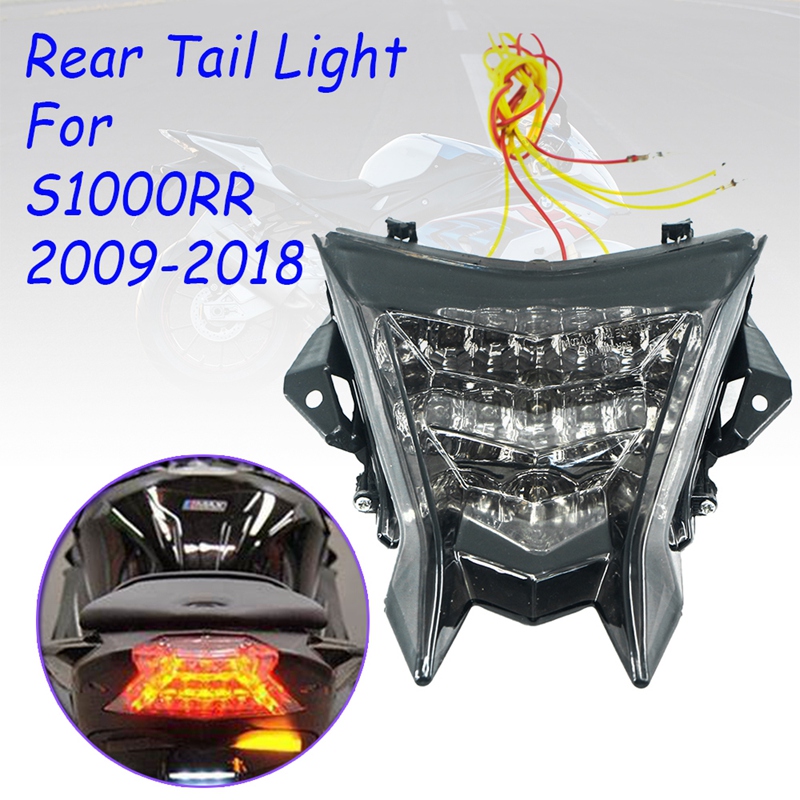 Motorcycle Sequential LED Tail Lights Brake Rear Turn Signals ...