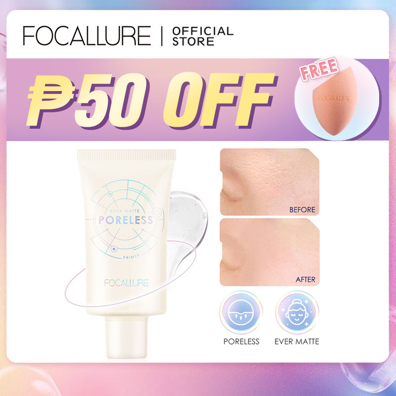 FOCALLURE Face Primer Poreless Oil-Control Brighten Smooth wrinkles ...
