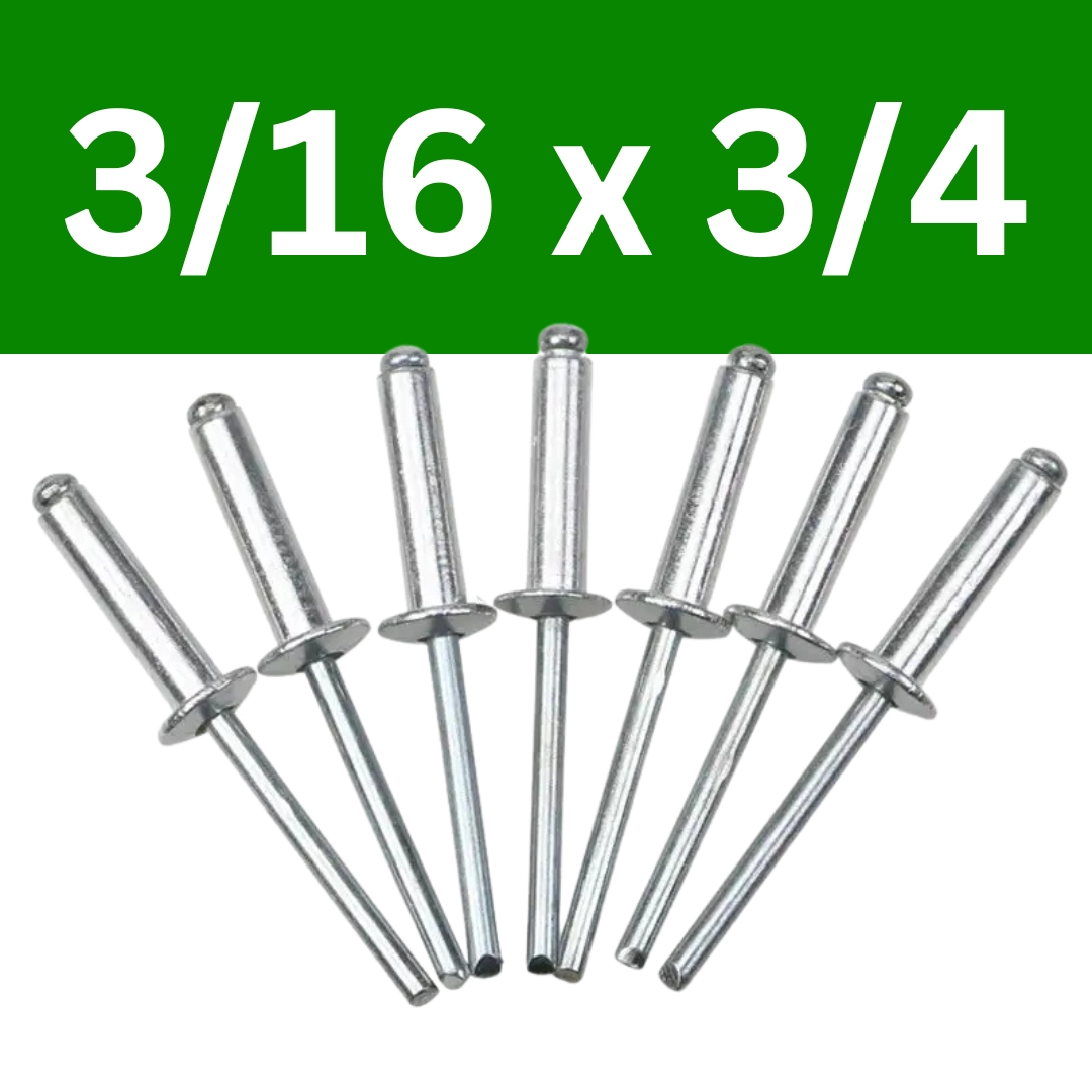 (100 PCS) Aluminum Blind Rivets 1/8" 5/32" 3/16" Clamping Pop Rivets ...