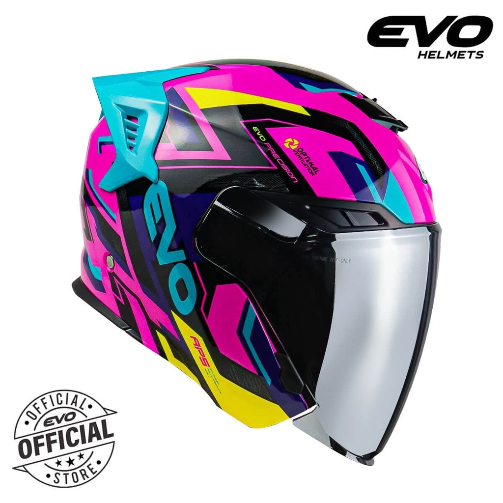 【COD】 EVO RX-7 Alpha Half Face Dual Visor Helmet with free Clear lens ...