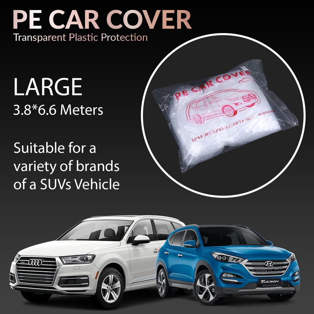 Car Clothes Plastic Transparent Cover Sunscreen Waterproof Dust Plactic ...