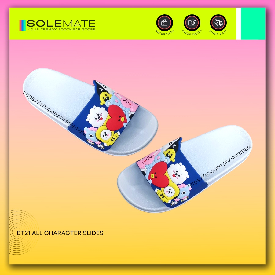 【SOLEMATE 36-40】BT KPOP KOREAN SLIPPER SLIDES | Lazada PH