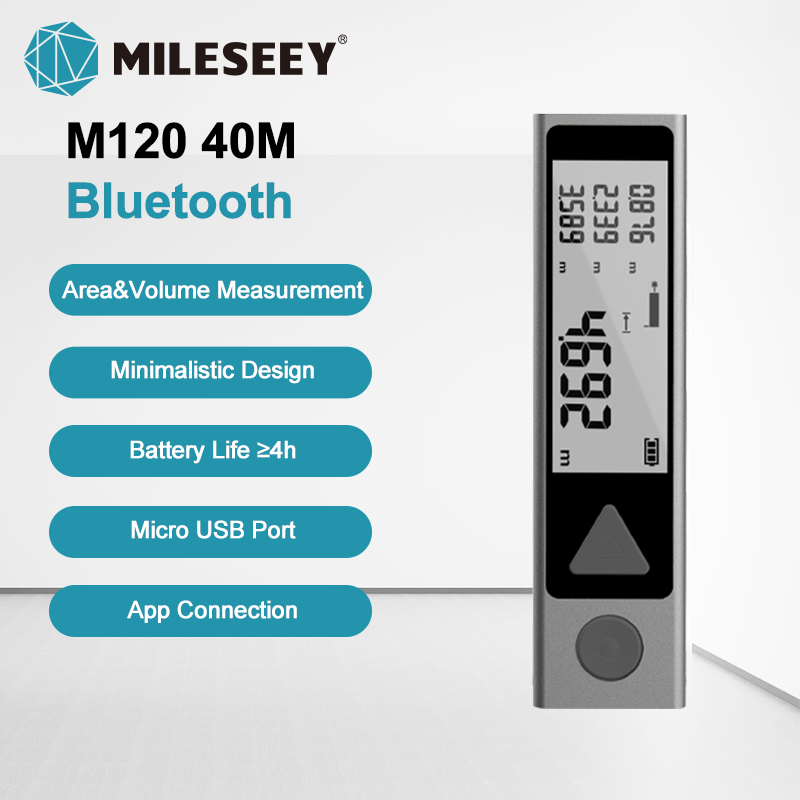 Mileseey Laser Distance Meter M120 M120 Pro 30M 40M Digital Laser ...