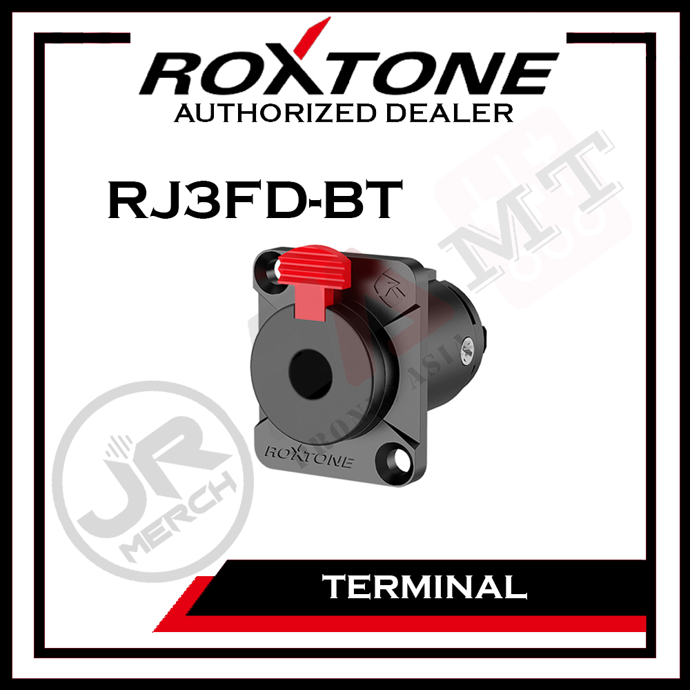 Roxtone (RJ3FD) Chassis 6.33mm PL55 Jack Female Socket (Black or Silver ...