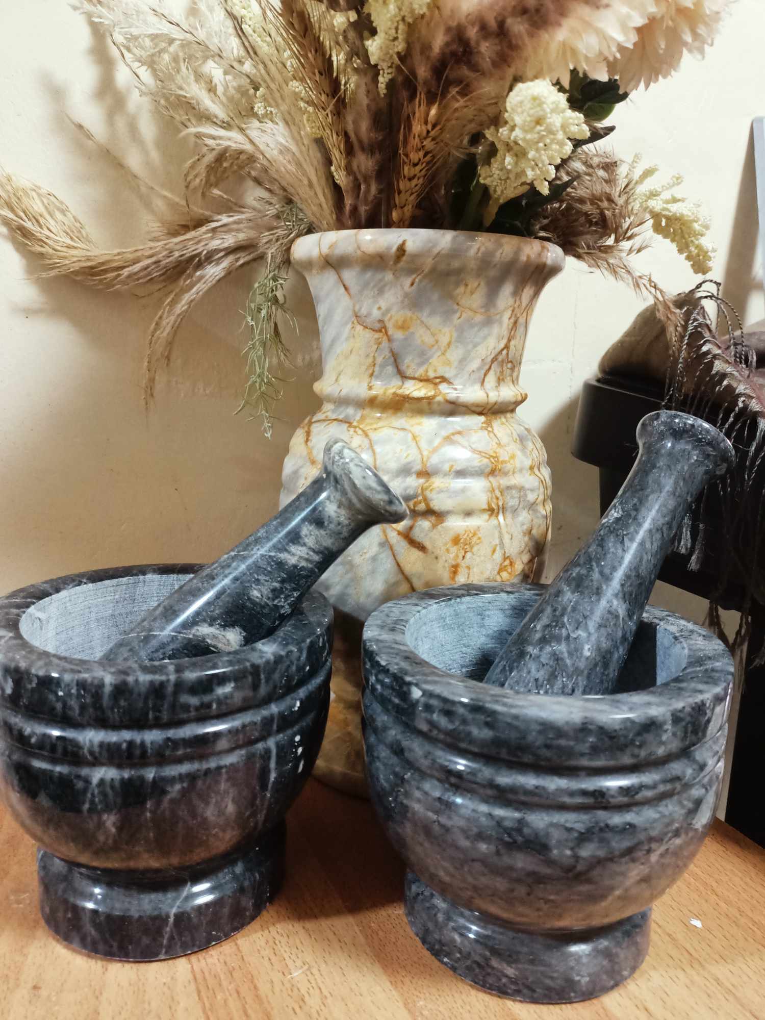 Machine Made Marble Almeres (Mortar and Pestle) from the Province of ...