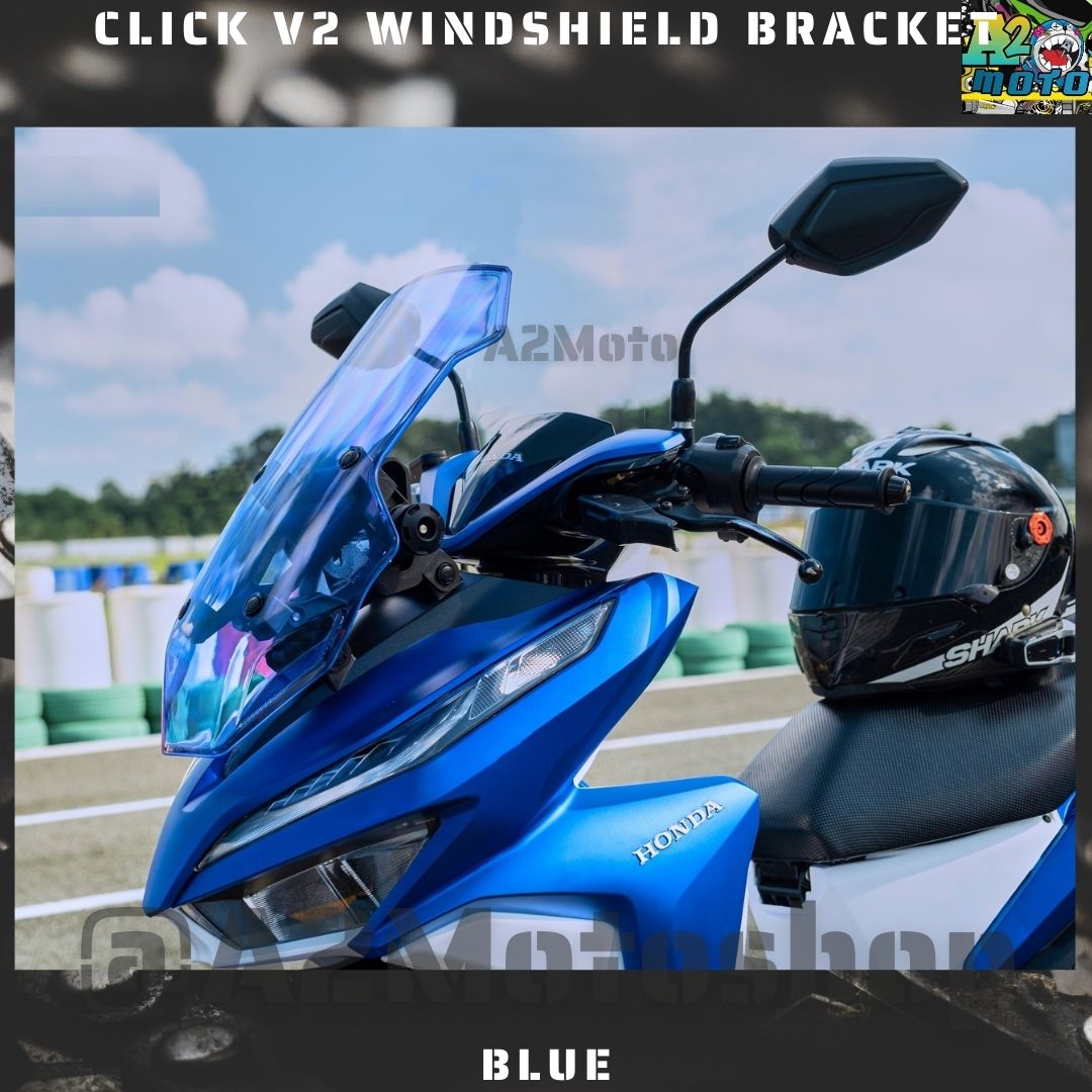 Aerox V2 / Click V2 Windshield Visor w Bracket Adjustable Zhi.Pat ...