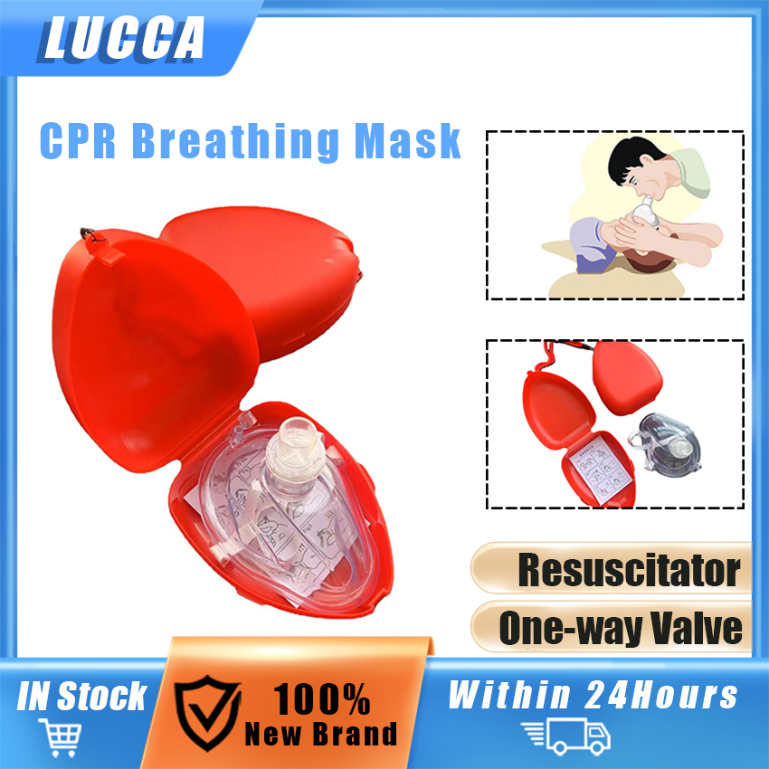First Aid Mask Kit Complete Set Box CPR Resuscitation Mask Emergency ...
