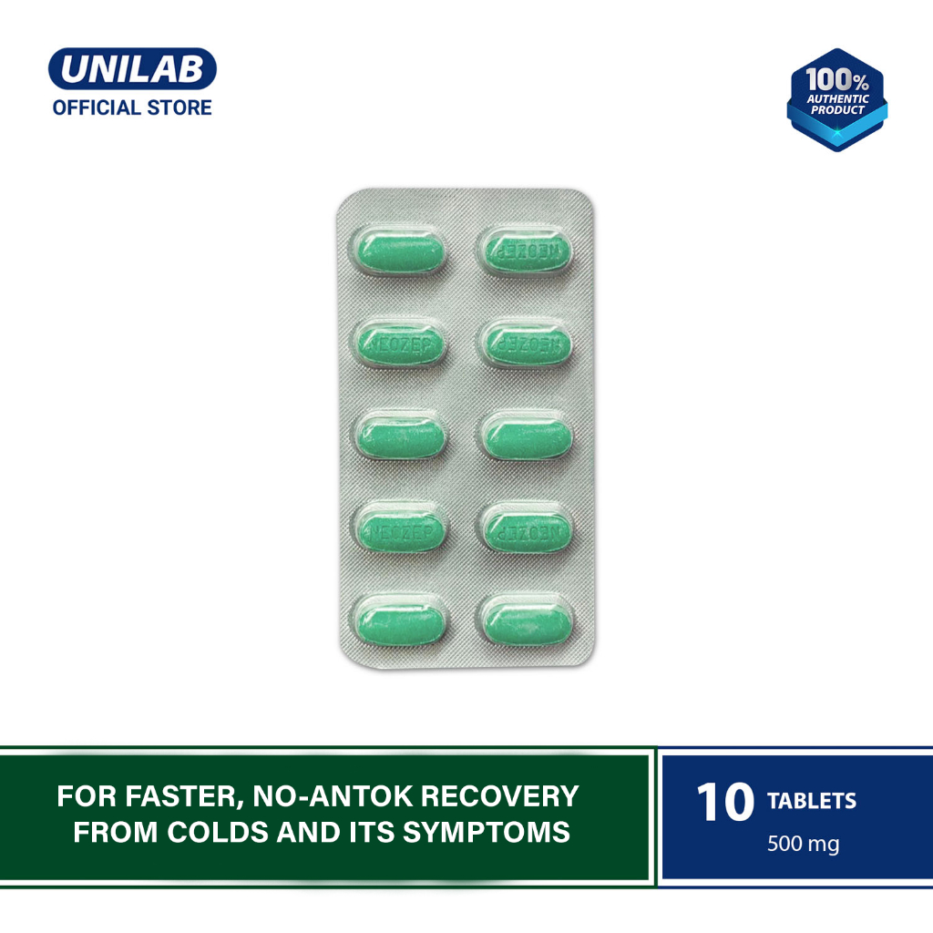 Unilab Neozep Z Non-Drowsy 10 Tablets- Faster and no-drowse recovery ...