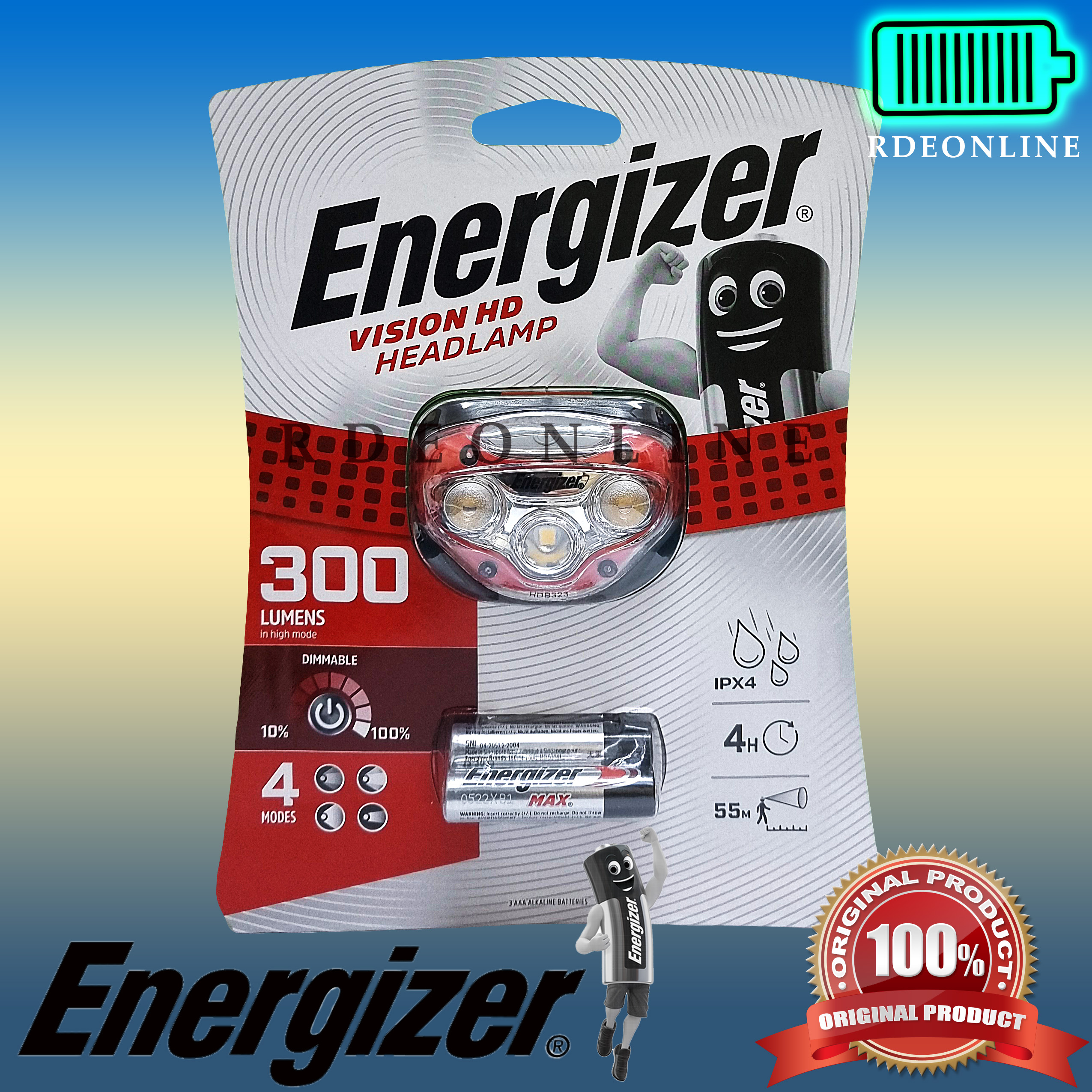 ENERGIZER VISION HD LED HEADLIGHT HEADLAMP HDB323 HEAD LAMP LIGHT ...