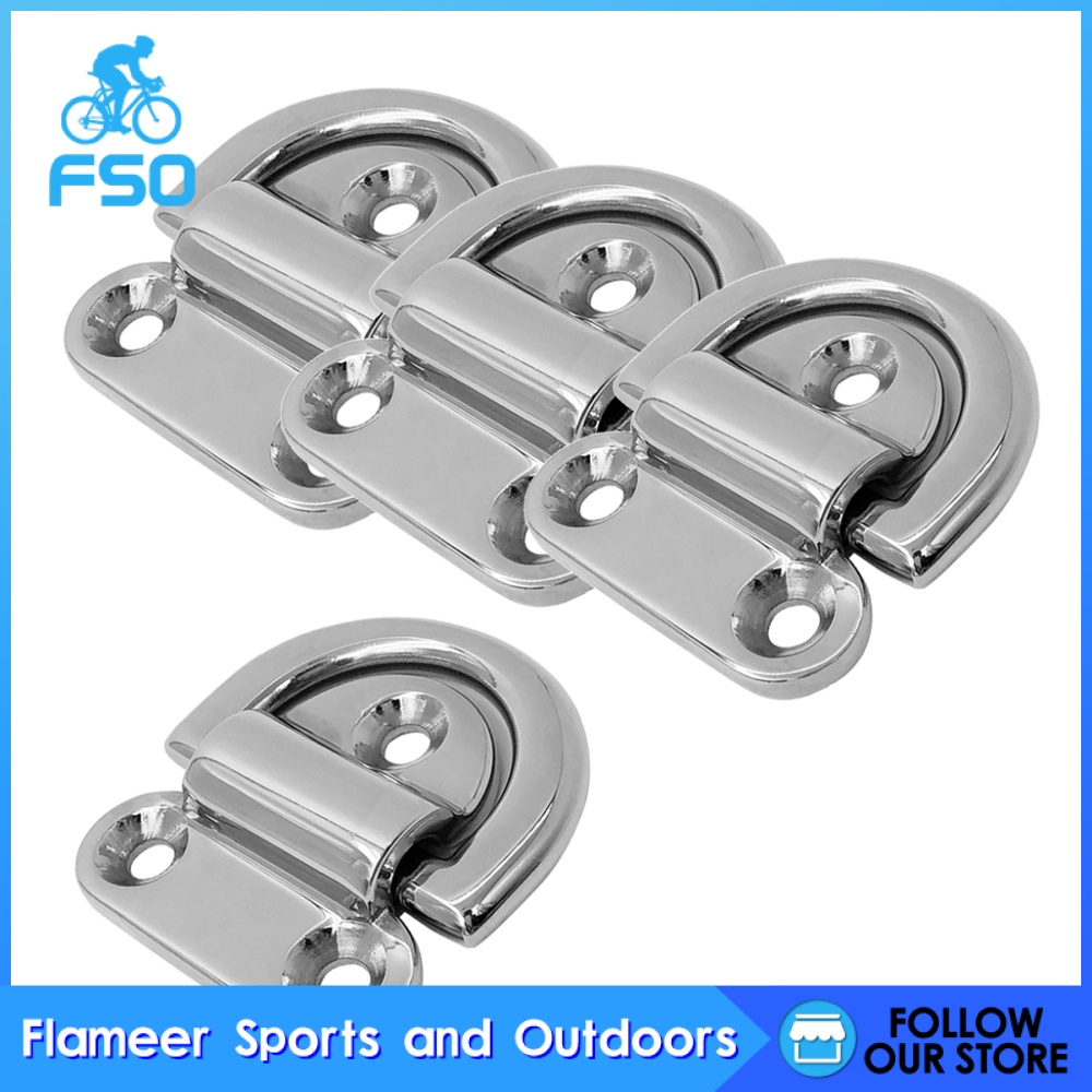 Flameer 4pcs Folding D Ring Tie Down Lashing Point Anchor Fixing Cleat ...