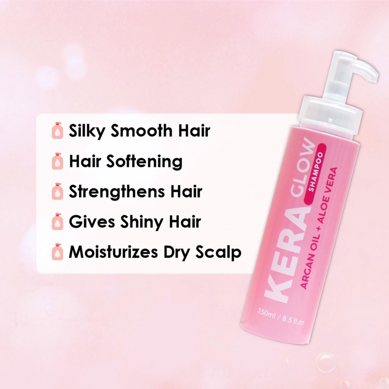 Kera Glow Shampoo and Conditioner Silky Smooth Hair Anti-Dandruff ...