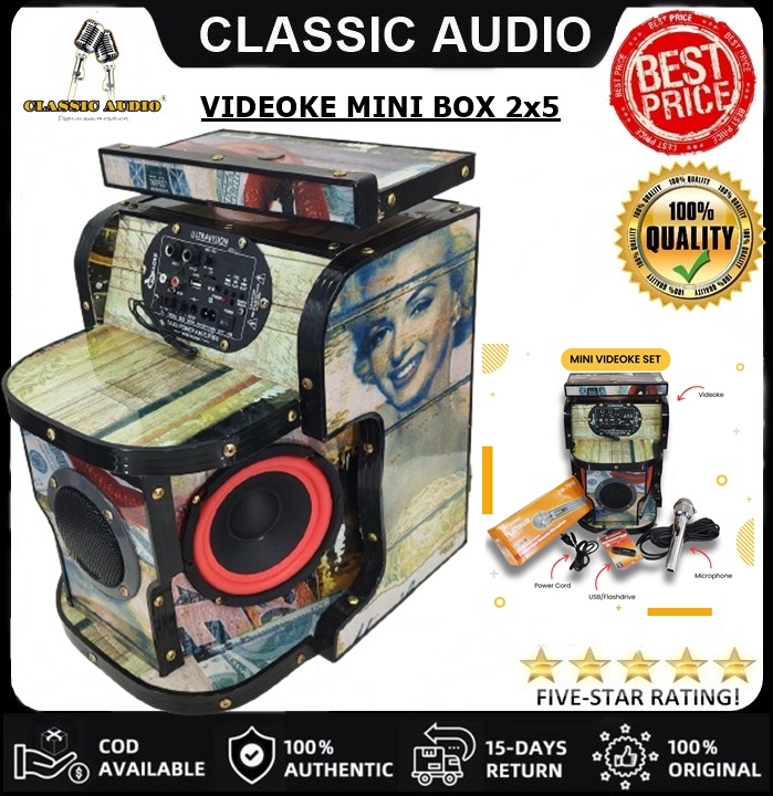 VIDEOKE MINI BOX 2X5 W/ACC CLASSIC AUDIO (ORIGINAL) | Lazada PH