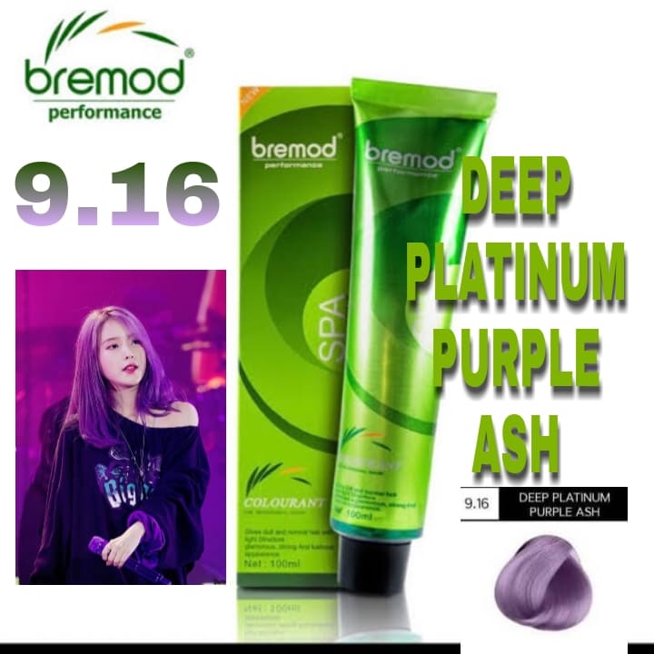 Bremod Performance SPA Hair Color ( DEEP PLATINUM PURPLE ASH 9:16 ) 100 ...
