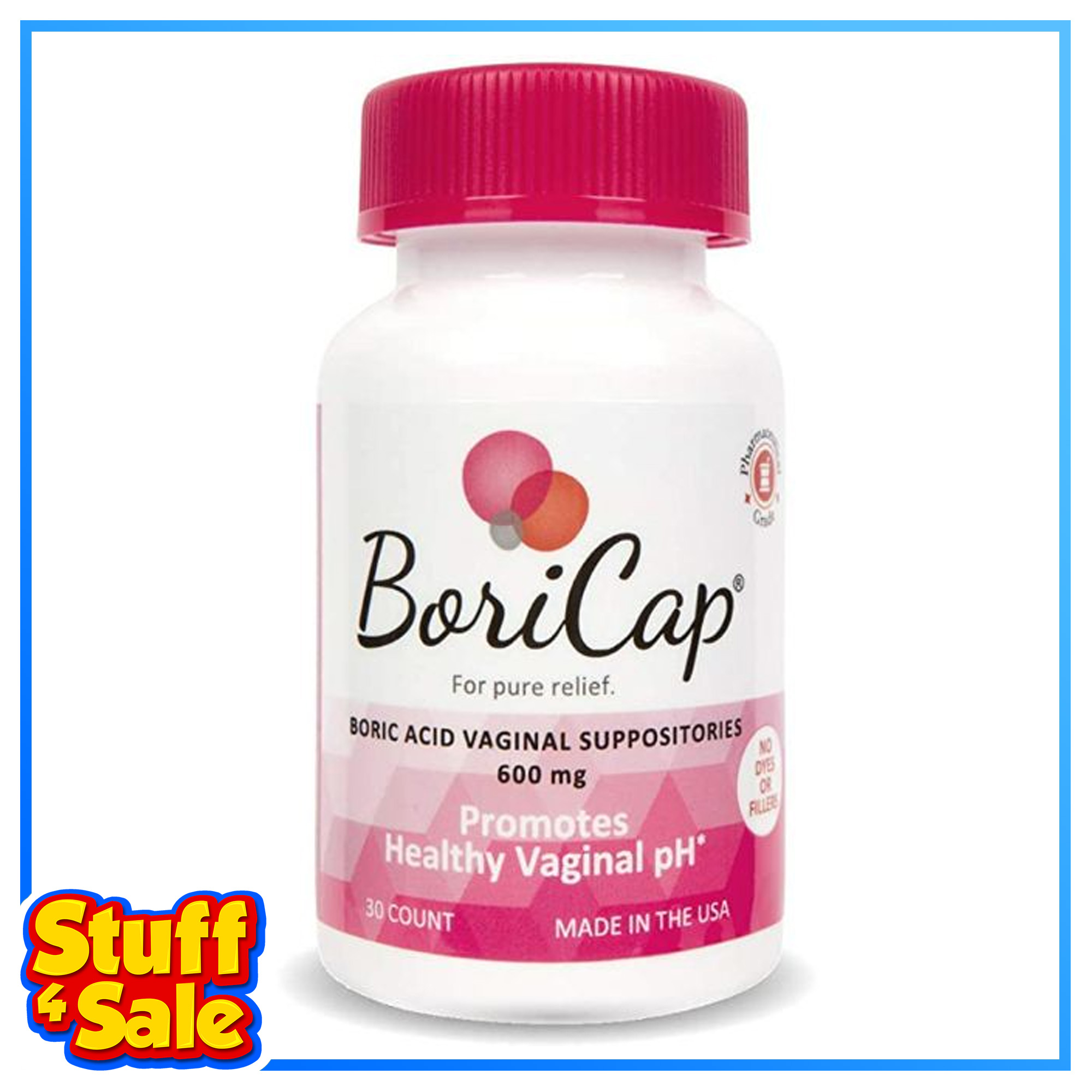 BoriCap Boric Acid Vaginal Suppositories 30 Count 600mg | Lazada PH