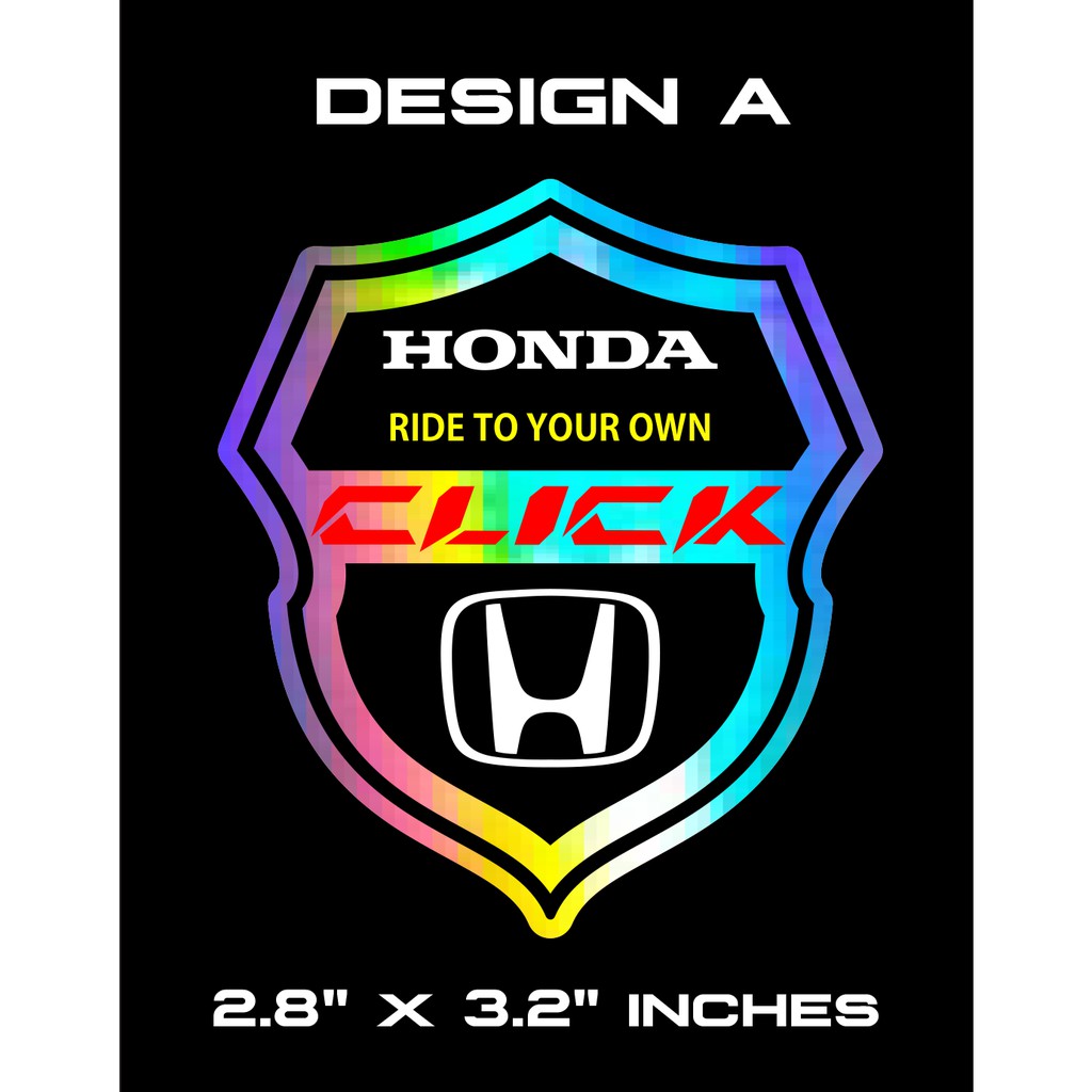 HONDA CLICK STICKER DECAL EMBLEM WATERPROOF | Lazada PH