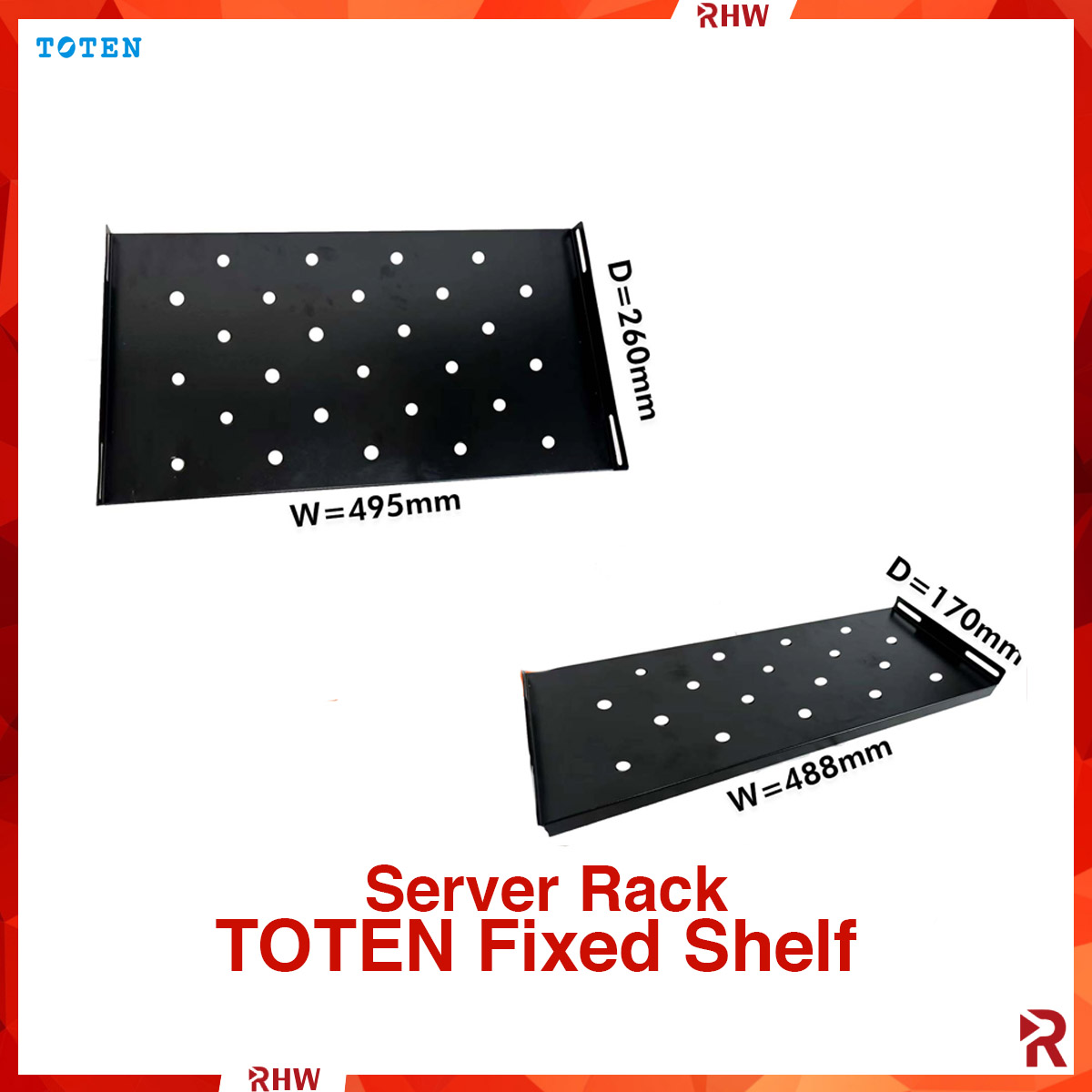 Server Rack│Data Cabinet│Server Data Rack│TOTEN Fixed Shelf for Rack ...
