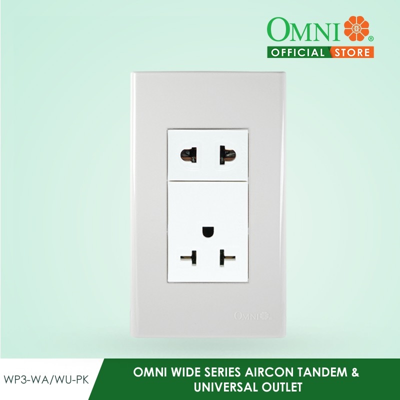 OMNI Wide Series Aircon Tandem and Universal Outlet - WP3-WA/WU-PK ...