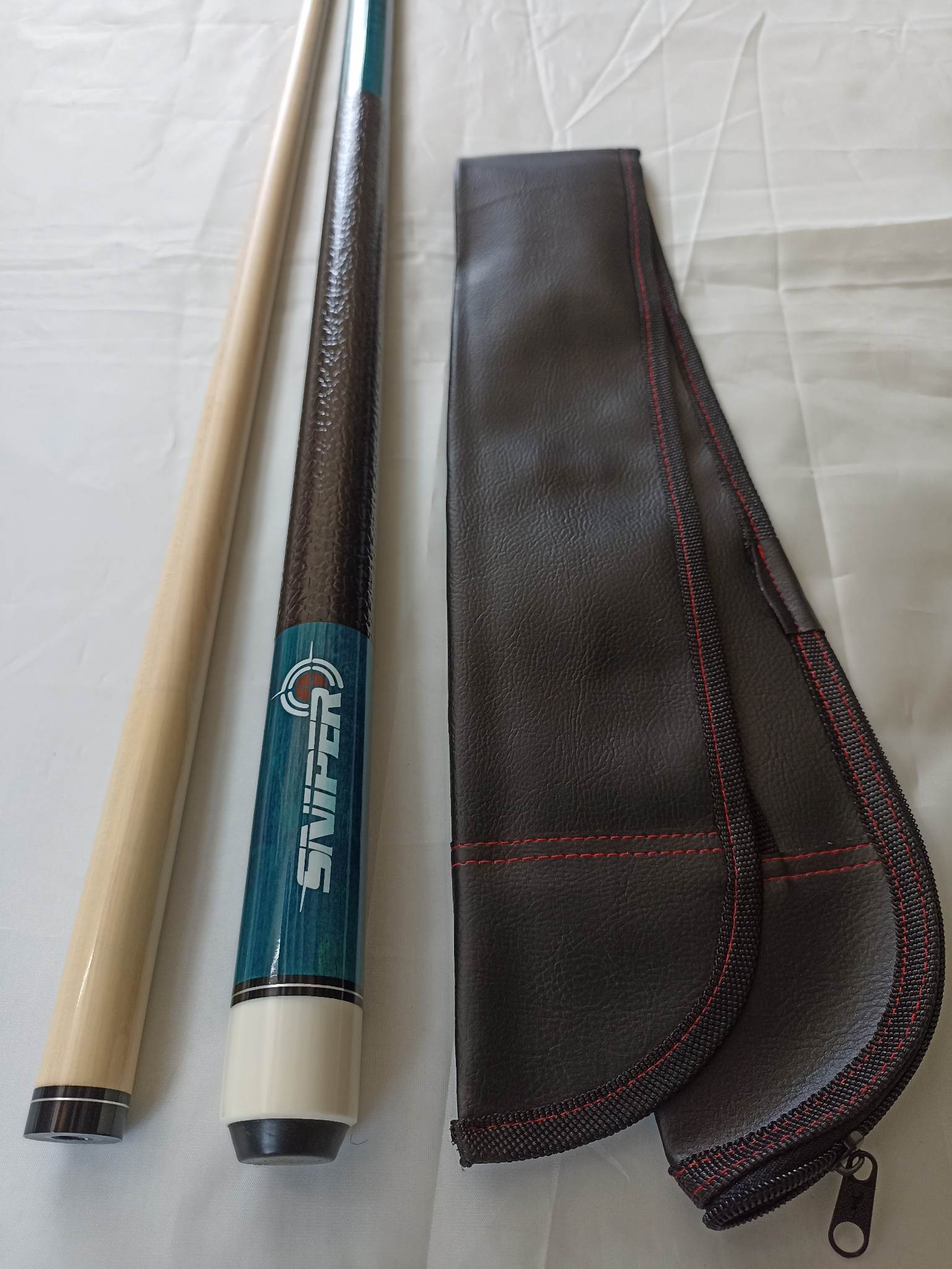 Sniper radial blue billiard cue stick with free softcase /tako sa mesa ...