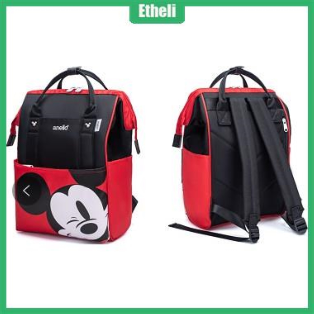 Etheli Flagship anello mickey mouse Nylon waterproof backpack L661 ...