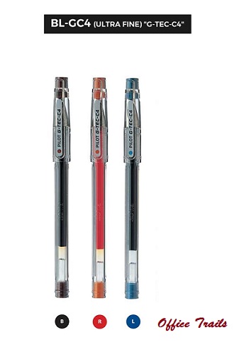 Pilot GTec C3/C4 Rollerball Pen Blue Black Red Green Violet 1 piece ...