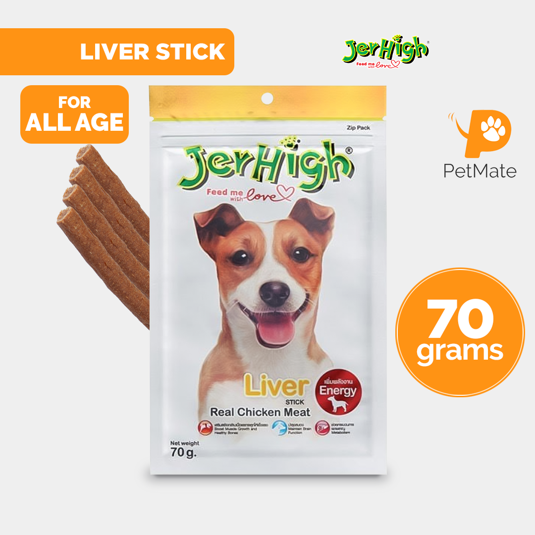 Jerhigh Dog Treats Liver Stick 70g - PetMate premium snack healthy real ...