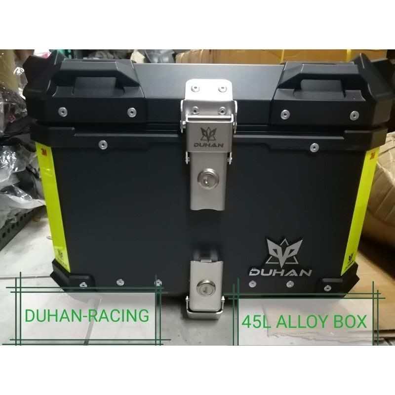 COD DUHAN FULL ALLOY TOP BOX 45L - ORIGINAL BLACK / SILVER | Lazada PH