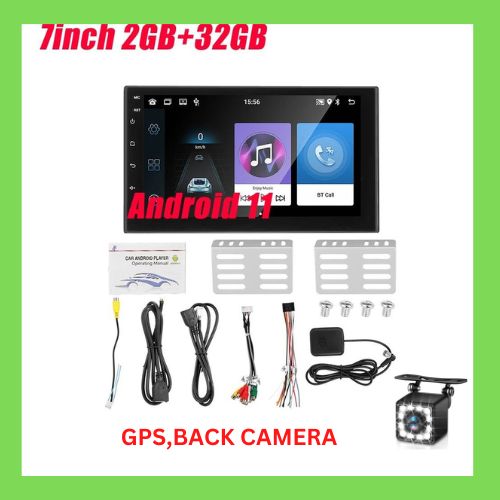 Android 11 Car Stereo 2.5D IPS Screen Bluetooth WIFI GPS FM Radio Head ...