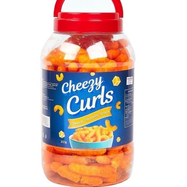Cheezy Curls Cheese Flavored Snack in a Jar (300g) | Lazada PH
