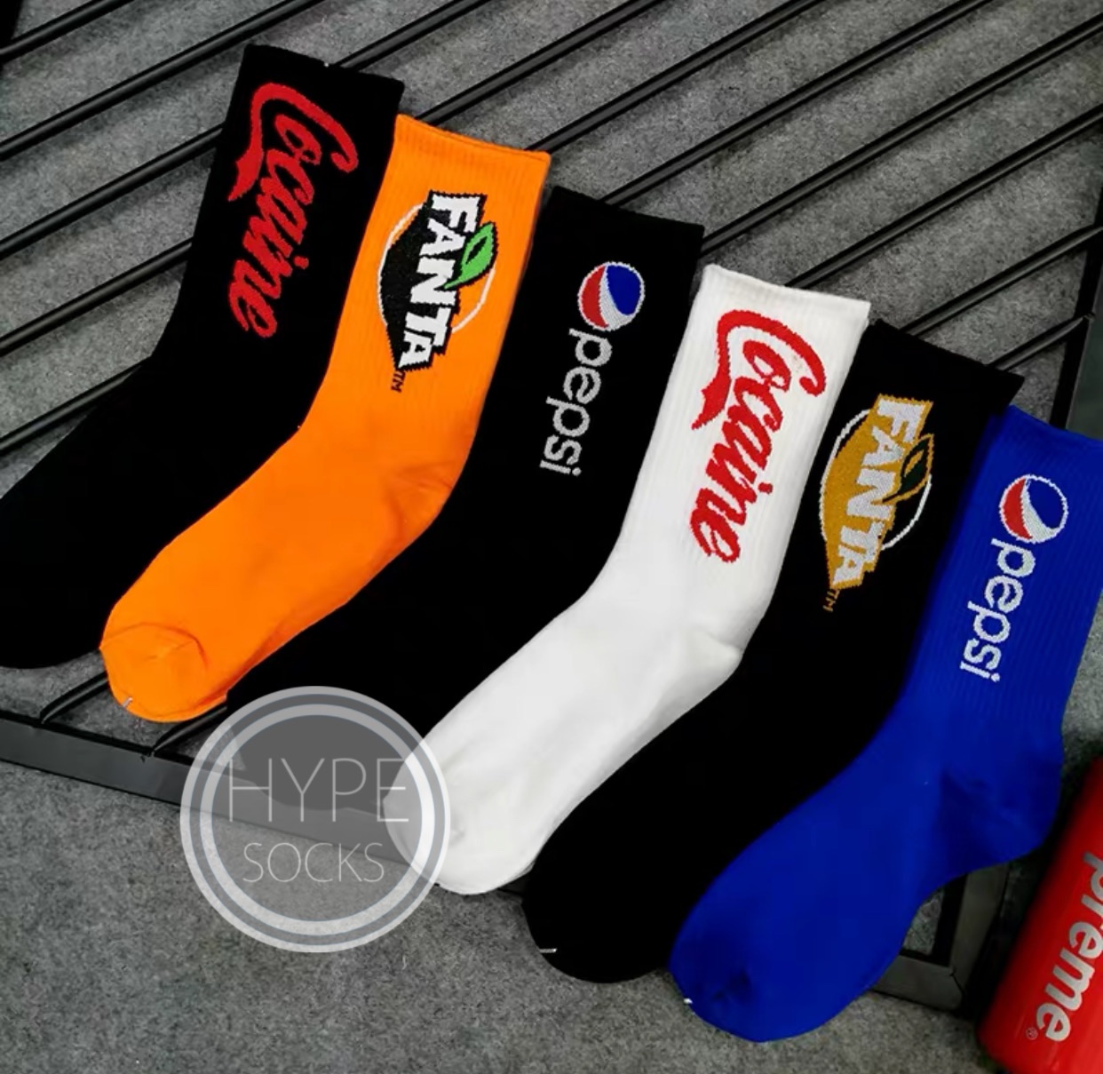 Pepsi-Cola-Fanta Iconic Socks | Lazada PH
