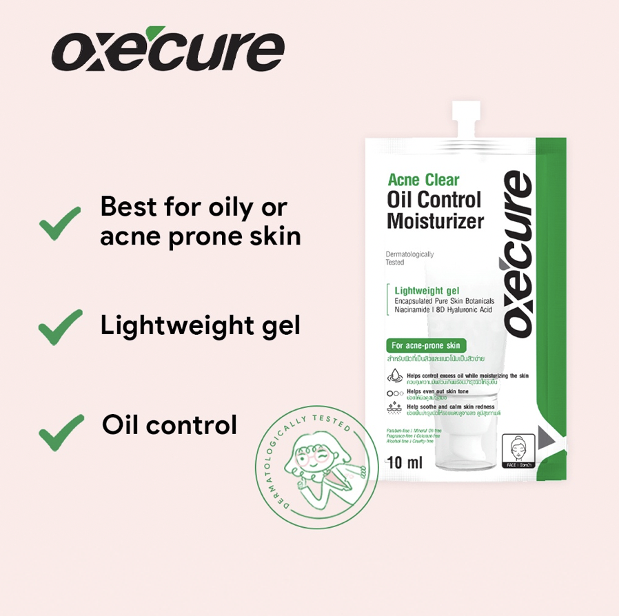 OXECURE Acne Clear Oil Control Moisturizer 10ml | Lazada PH