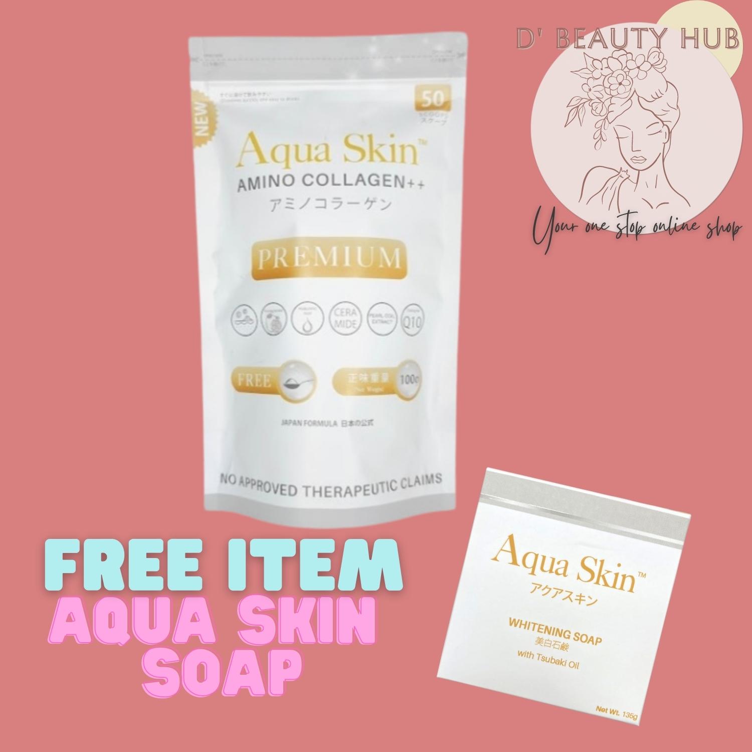 Aqua Skin Amino Collagen Premium with Ceramide, Marine Collagen and ...