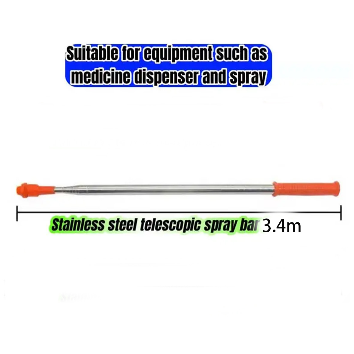 3.4m Retractable Spraying Rod Spray Stainless Steel Adjustable Spray ...