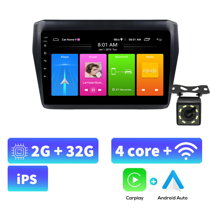 Acodo 2 Din Stereo Car Radio Android 12 For Suzuki Swift 2017 2018 Multimedia Video Player ...