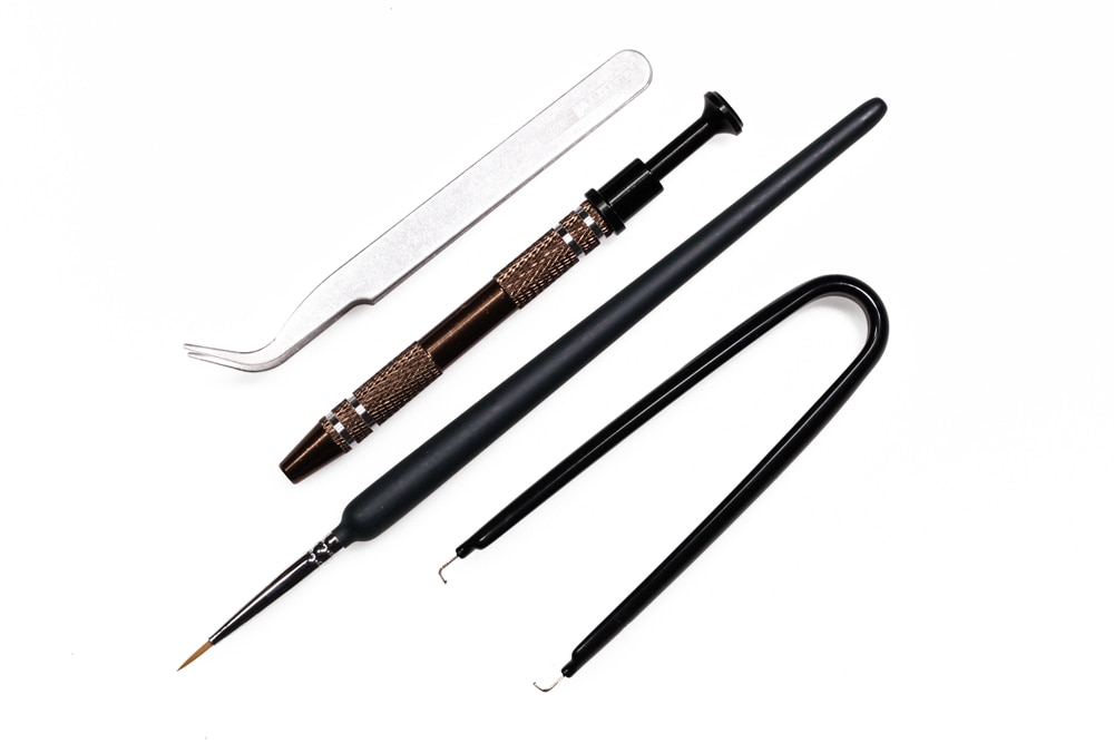 Mechanical Keyboard Tweezers Lube tool Brush Switch Puller Stem Picker ...