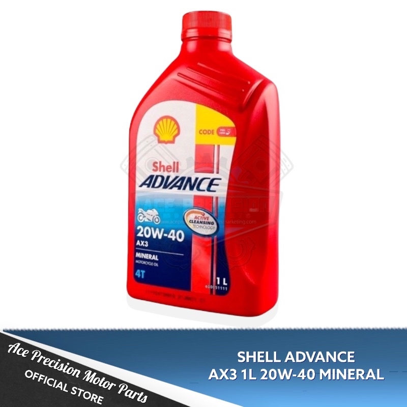 SHELL AX3 20W/40 LITER MINERAL | Lazada PH