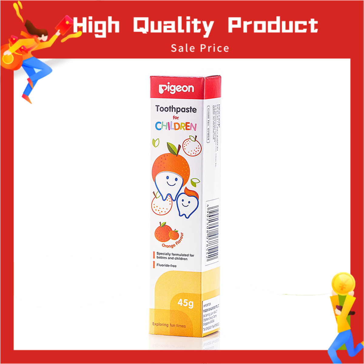 Pigeon Kids Toothpaste Orange Flavor（Quality Goods） | Lazada PH