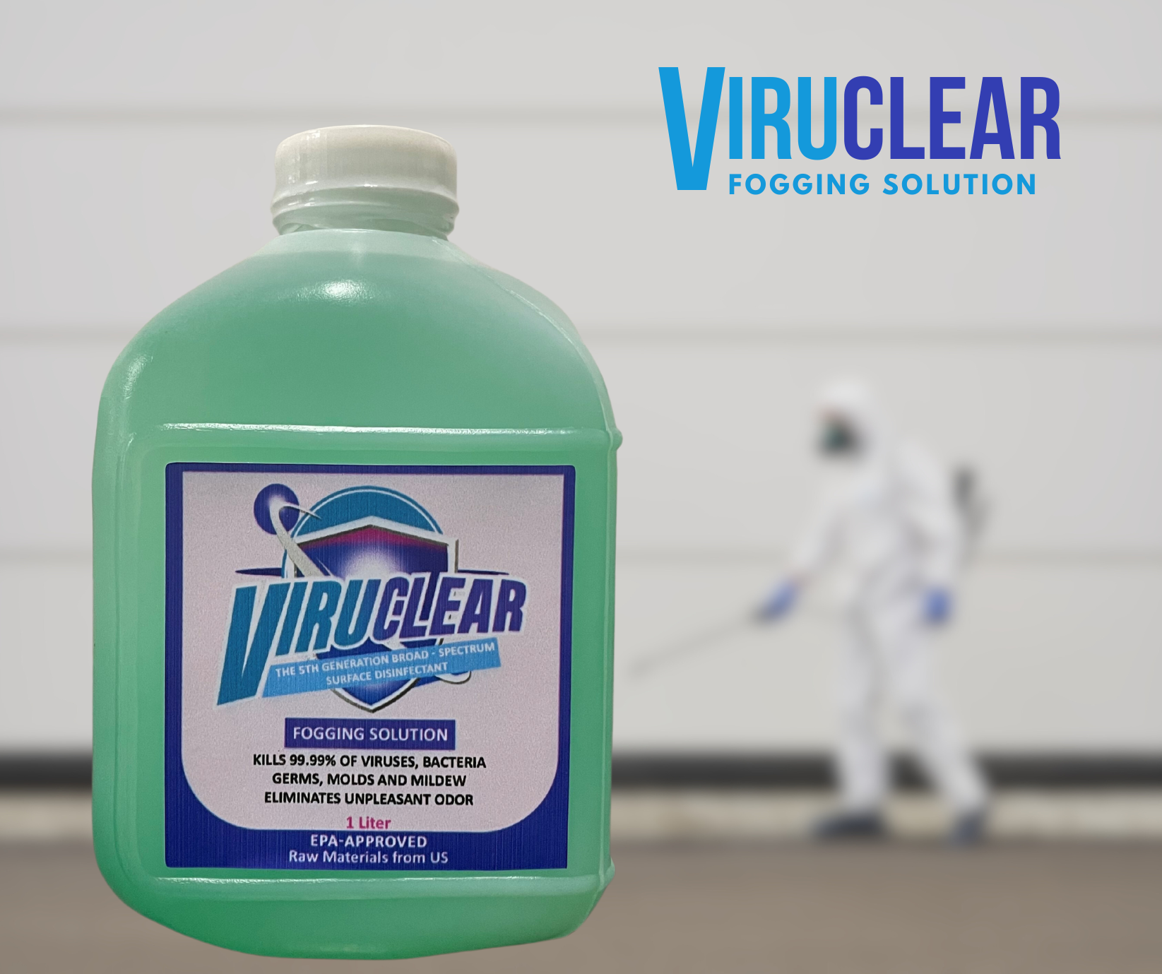 Fog Solution Viruclear Disinfects germs for cars, home, office ...