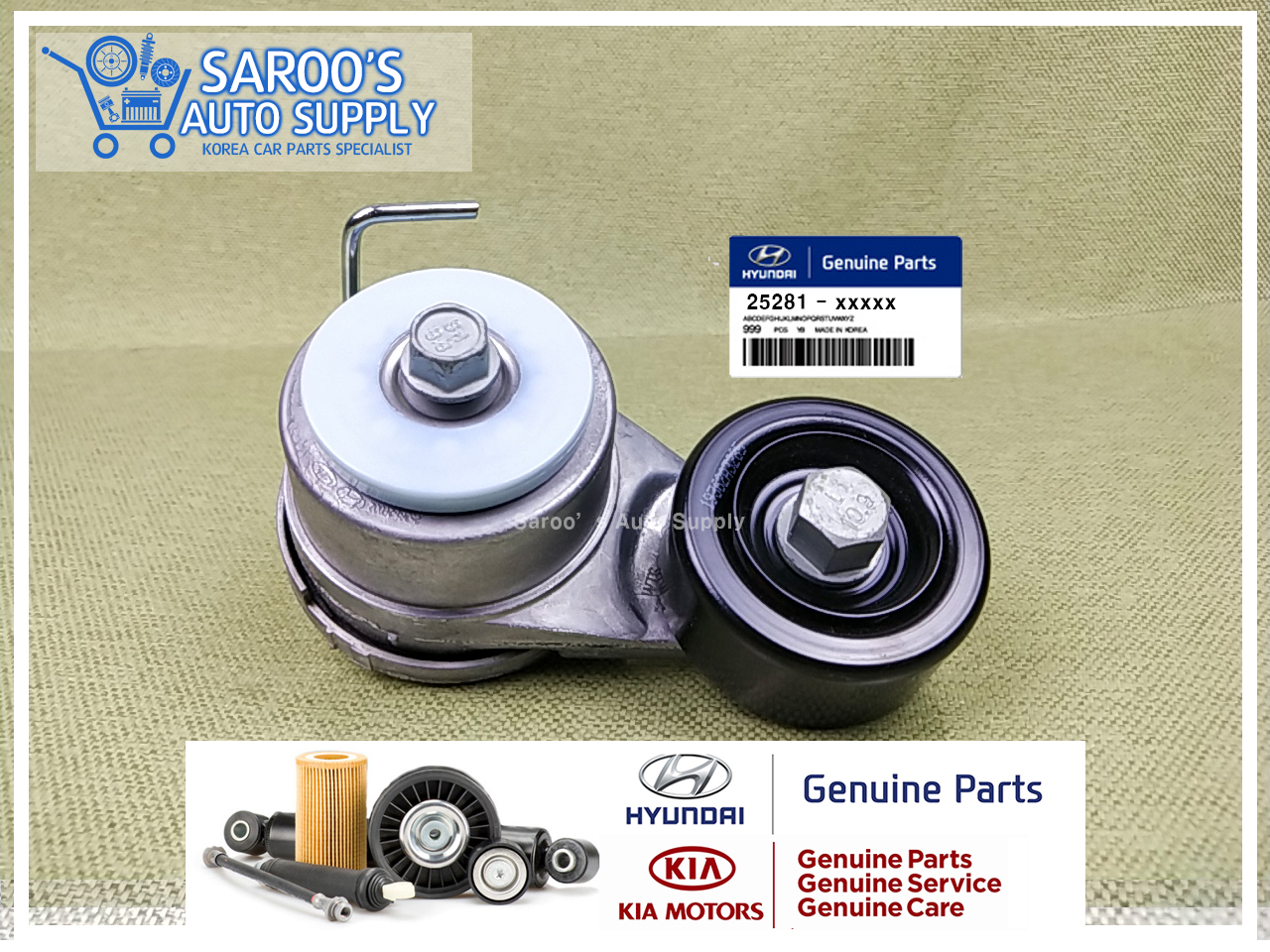 [R Eingine][D4HA ,D4HB ,D4HC] Belt Tensioner For Tucson , Santafe ...