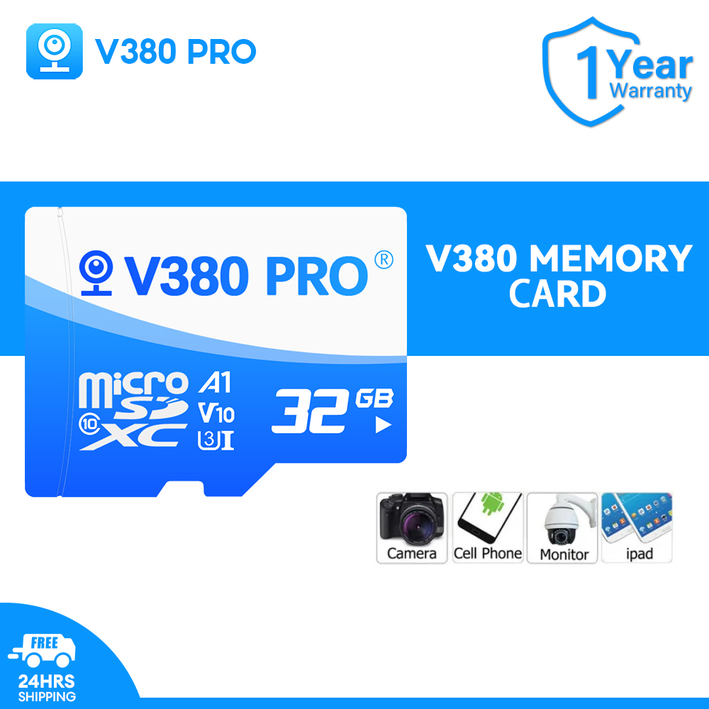 V380 PRO SD Card 128G/64G/32G/16G Micro SD Memory Card For CCTV Camera ...