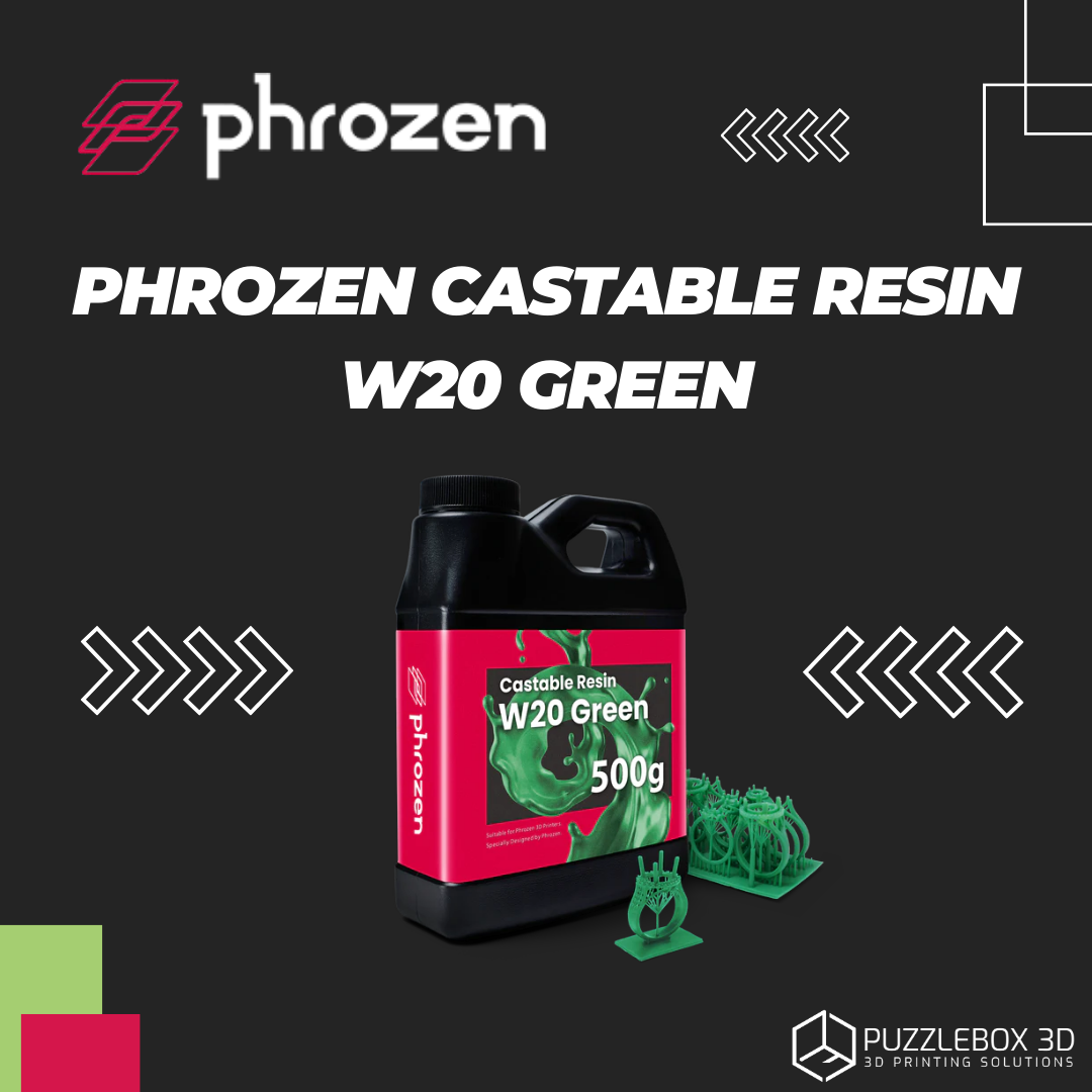 Phrozen Castable Resin W20 Green 500g - Fine Detail for 3D Printing ...