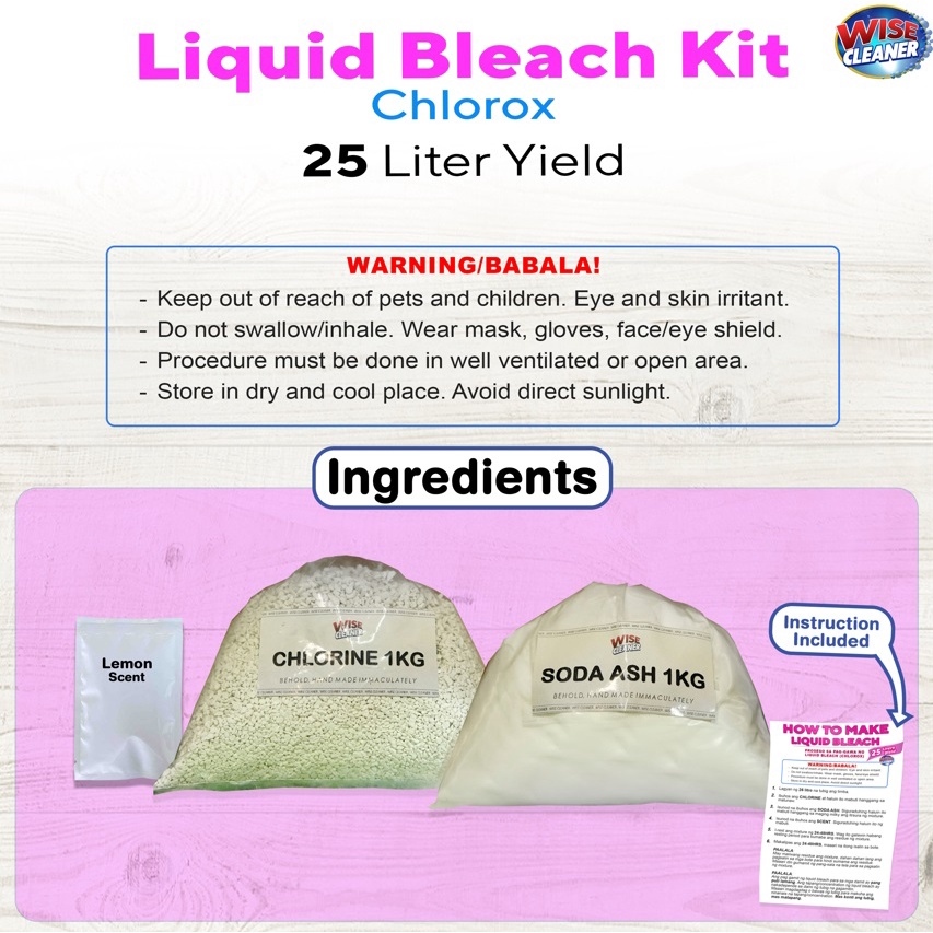 WISE CLEANER LIQUID BLEACH KIT (CHLOROX) [P05] | Lazada PH