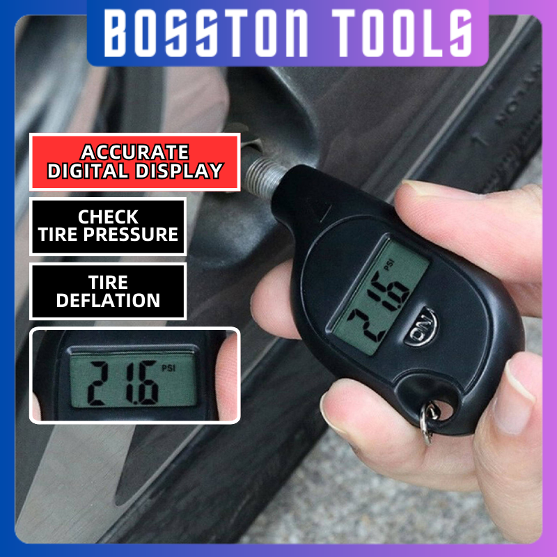 Super mini psi tester tpms digital tire pressure gauge mini car tire ...