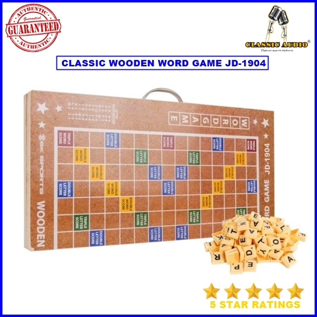 Classic Wooden Word Board Game Tournament Size(Original) | Lazada PH