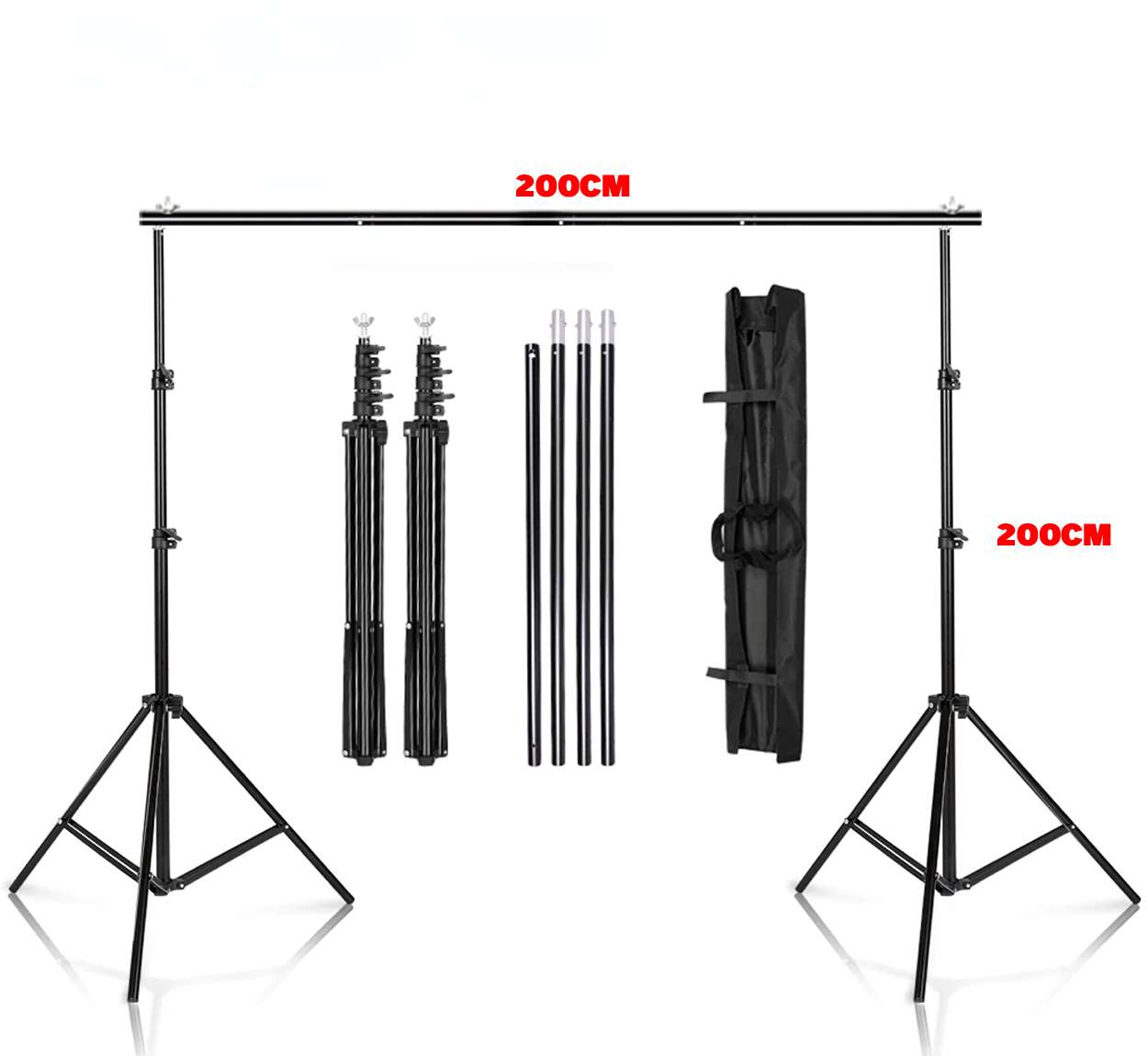 LS-BD2X2 Photo Video Studio 200cm x 200cm or 6ft. x 6ft Adjustable ...