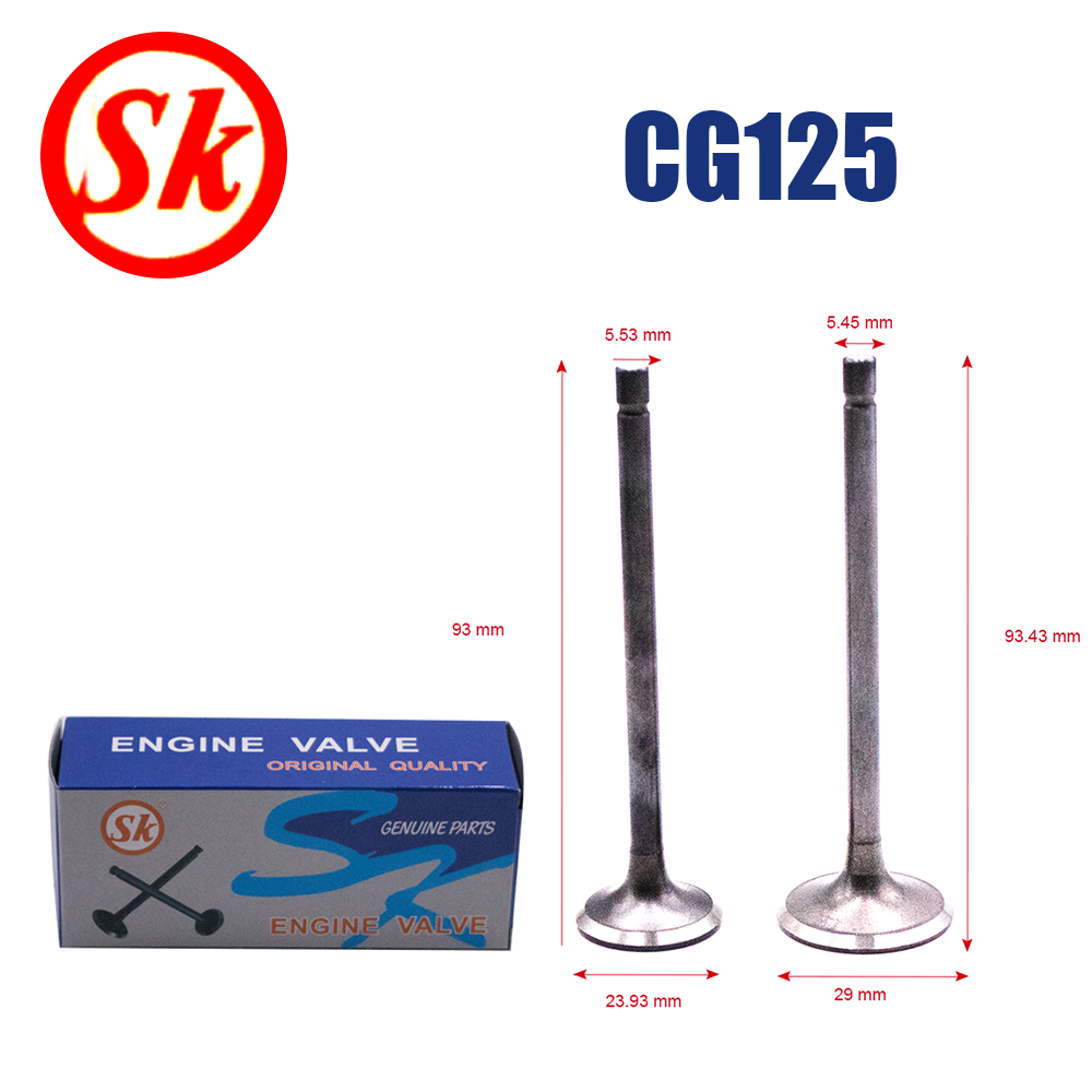 SK Intake Exhaust Engine Valve For Honda CG125 | Lazada PH