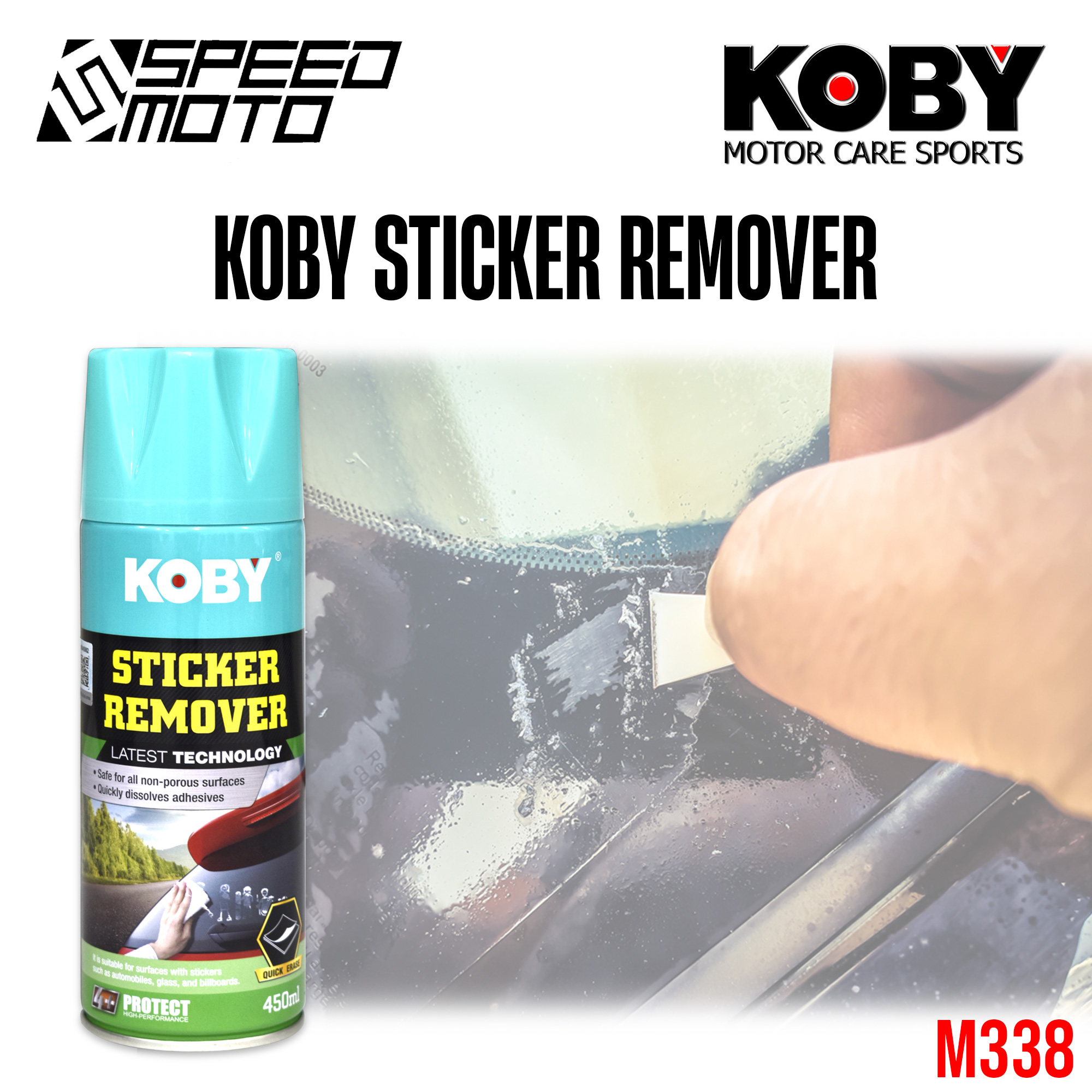 KOBY LABEL AND STICKER REMOVER SPRAY QUICK ERASE NO HASSLE 450ML ...