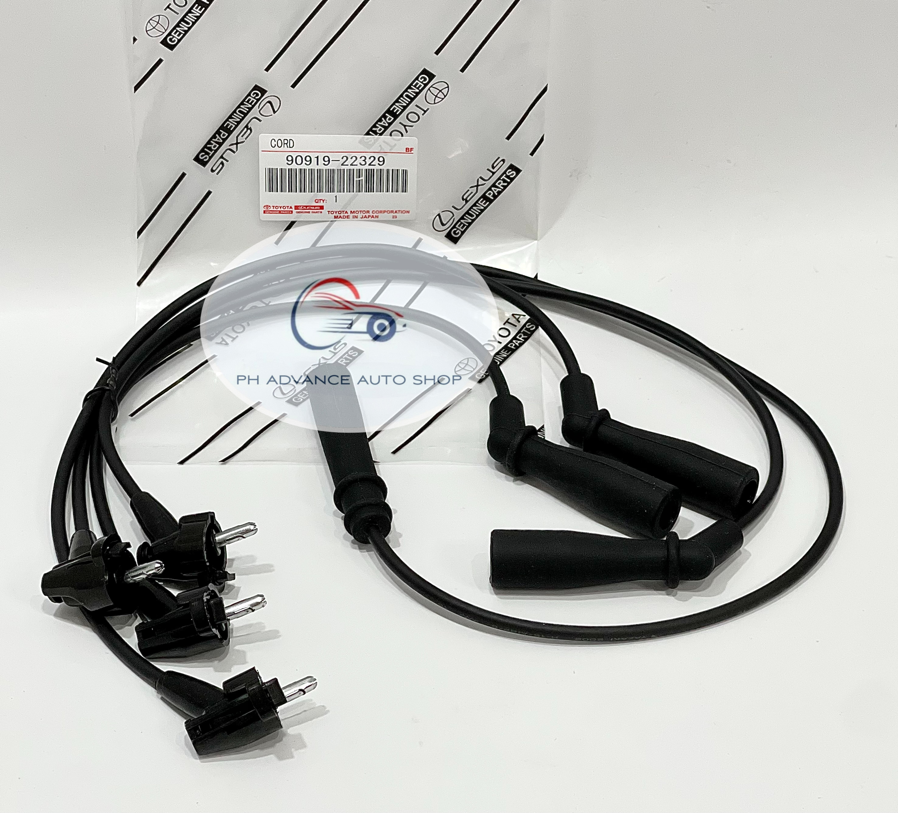 Toyota 2E Corolla High Tension Wire Spark Plug Cable 12 Valves 90919 ...