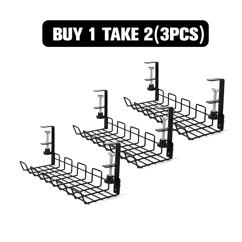 Uniono Under Desk Wire Cable Tray Cable Tray Hide Wires Organize Wires ...