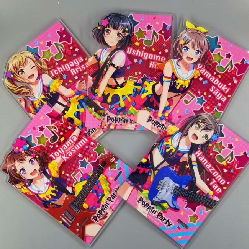 Japanese Animation BanG Dream Anime Figure Poppin Party Acrylic Phone ...